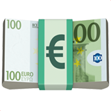 💶 Banknote with Euro Sign Emoji