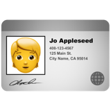 🪪 Identification Card Emoji