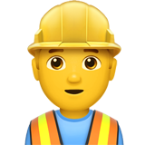 👷‍♂️ Man Construction Worker Emoji