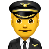 👨‍ ️ Man Pilot Emoji