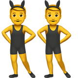 Men with Bunny Ears Emoji | Emoji Men with Bunny Ears Meaning