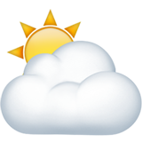 ⛅ Sun Behind Cloud Emoji
