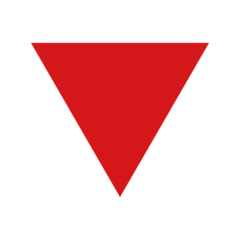 🔻 Down-Pointing Red Triangle Emoji