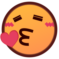 Face Blowing a Kiss Emoji | Smiley Face Blowing a Kiss