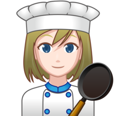 👩🏻‍🍳 Female Cook: Light Skin Tone Emoji