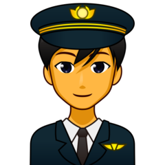 👨‍ ️ Man Pilot Emoji