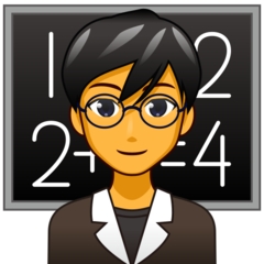 Man Teacher Emoji | Emoji Man Teacher Meaning