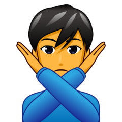 Man Gesturing No Emoji | Emoji Man Gesturing No Meaning