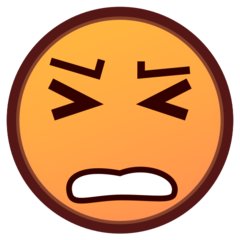 Persevering Face Emoji | Emoji Persevering Face Meaning
