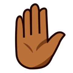 🏾 Raised Hand: Medium-Dark Skin Tone Emoji
