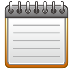 🗒️ Spiral Note Pad Emoji