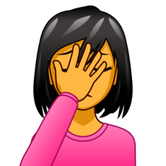 Woman Facepalming Emoji | Emoji Woman Facepalming Meaning
