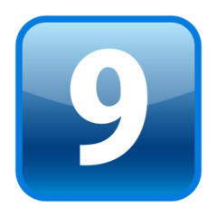 9️⃣ Keycap Digit Nine Emoji