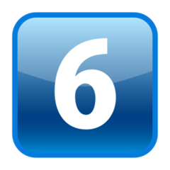 6️⃣ Keycap Digit Six Emoji