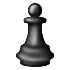 ♟️ Black Chess Pawn Emoji