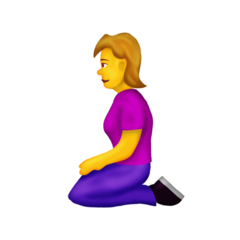 🧎‍♀️ Woman Kneeling Emoji
