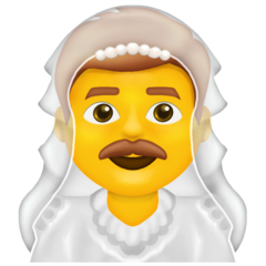 👰‍♂️ Man with Veil Emoji