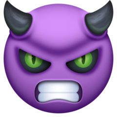 Angry Face with Horns Emoji | Imp Emoji | Angry Face Horns Meaning