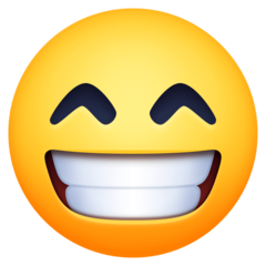 Beaming Face with Smiling Eyes Emoji | Beaming Face Smiling Eyes