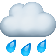 🌧️ Cloud with Rain Emoji