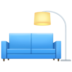 🛋️ Couch and Lamp Emoji