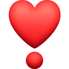 ️ Heavy Heart Exclamation Mark Ornament Emoji