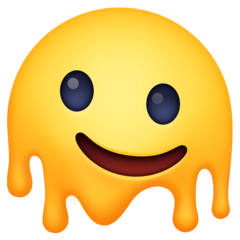 Melting Face Emoji | Melting Smiley Face Emoji