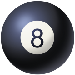 🎱 Bola Negra De Billar emojis