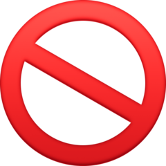 🚫 No Entry Sign Emoji