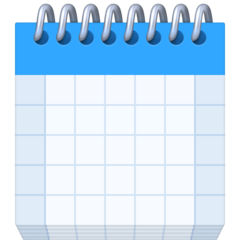 🗓️ Spiral Calendar Pad Emoji