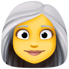👩‍🦳 Woman: White Hair Emoji
