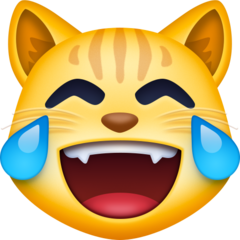 😹 Cat Face with Tears of Joy Emoji