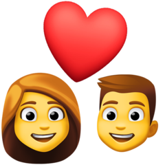 Couple with Heart Emoji | Emoji Couple with Heart Meaning