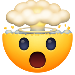 🤯 Emoji Cabeça Explodindo