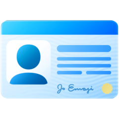 🪪 Identification Card Emoji