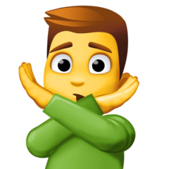 🙅‍♂️ Man Gesturing No Emoji