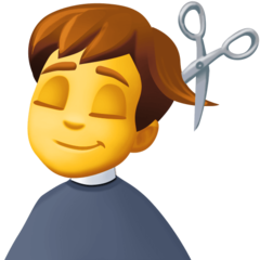 Man Getting Haircut Emoji | Emoji Man Getting Haircut Meaning