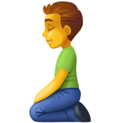 🧎‍♂️ Man Kneeling Emoji