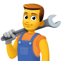 👨‍🔧 Man Mechanic Emoji