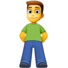 Man Standing Emoji | Emoji Man Standing Meaning
