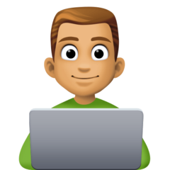 👨🏽‍💻 Male Technologist: Medium Skin Tone Emoji