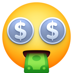 🤑 Money-Mouth Face Emoji