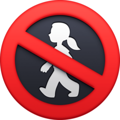 🚷 No Pedestrians Emoji