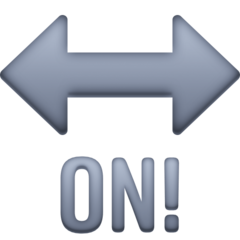 🔛 On with Exclamation Mark with Left Right Arrow Above Emoji