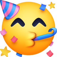 🥳 Face with Party Horn and Party Hat Emoji