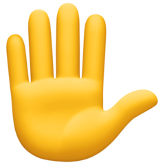 Raised Hand Emoji
