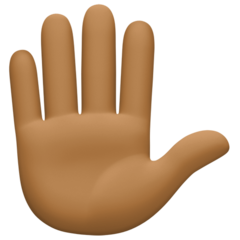🏾 Raised Hand: Medium-Dark Skin Tone Emoji