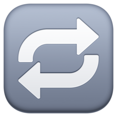 🔁 Clockwise Rightwards and Leftwards Open Circle Arrows Emoji