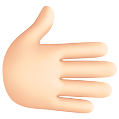 🫱🏻 Rightwards Hand: Light Skin Tone Emoji