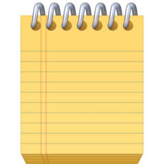 🗒️ Spiral Note Pad Emoji